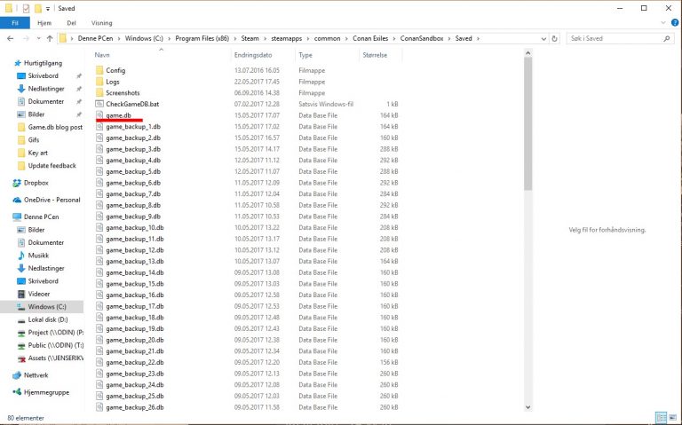 How to find game databases and log files - Conan Exiles