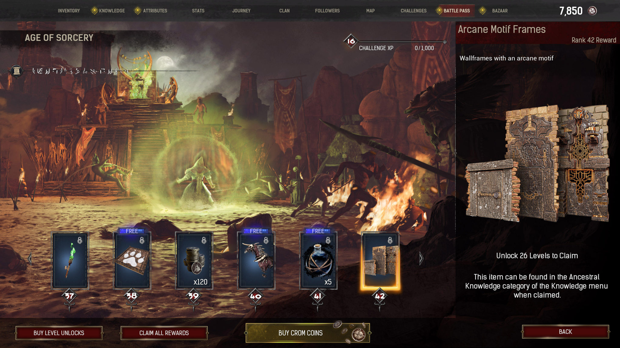 Battle Pass and Bazaar Full Overview in Age of Sorcery - Conan Exiles